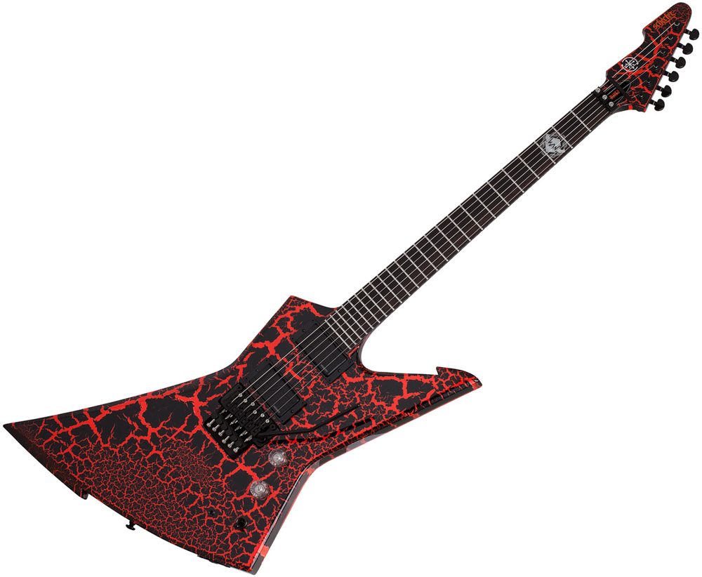 Schecter BalSac E-1 FR Black Orange Crackle | djservice.se