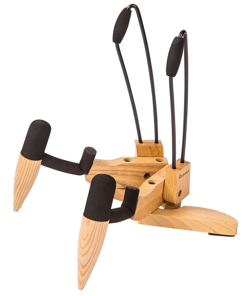 Kinsman Wooden Electric Guitar/Mandolin/Closed Back Banjo Stand ...