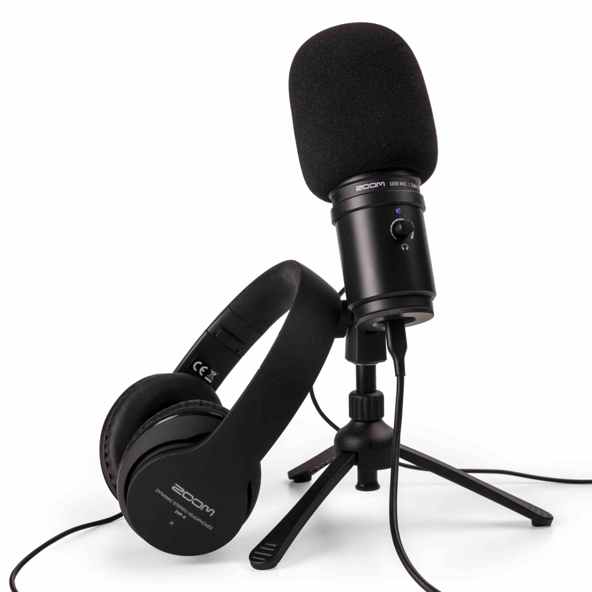Zoom ZUM-2PMP USB Podcast Mic Pack | djservice.se