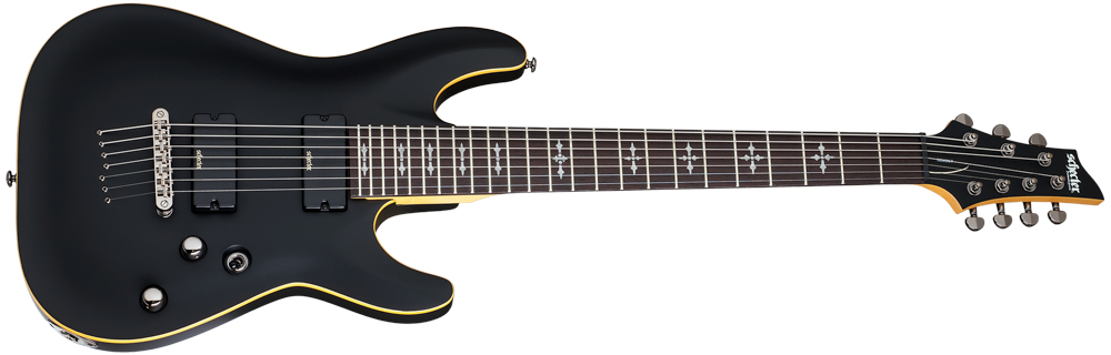 Schecter - Demon-7 Aged Black Satin | djservice.se